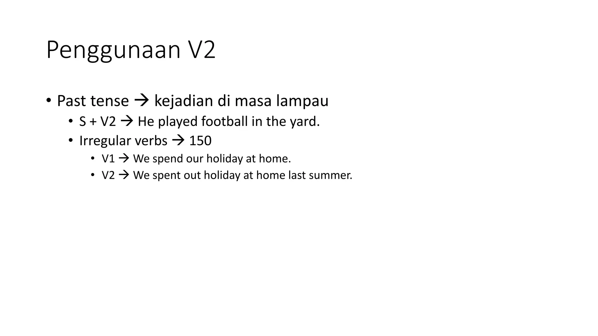 bahasa inggris - Power Point VERBS IN ENGLISH | PPT