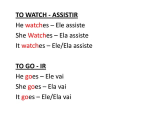 Verbs in english simple present | PPTX