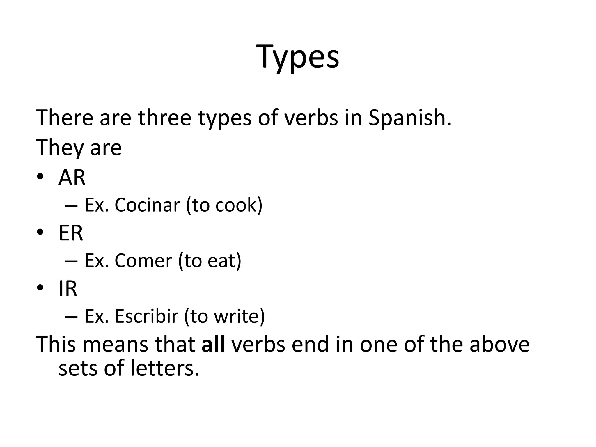 Verbs introduction | PPTX