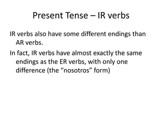 Verbs introduction | PPTX