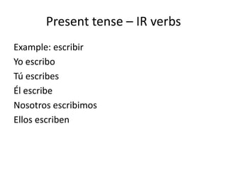Verbs introduction | PPTX