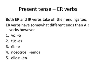 Verbs introduction | PPTX