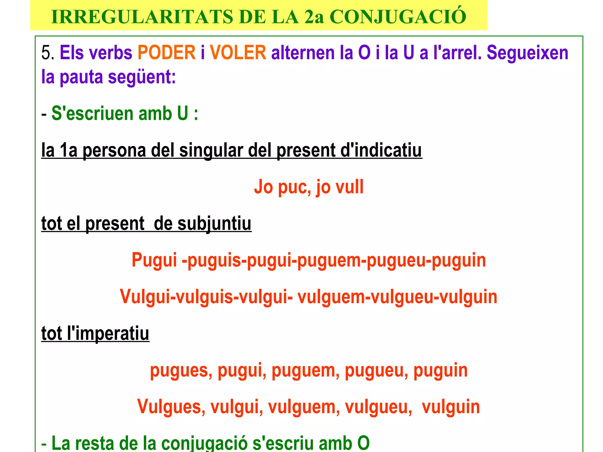 Verbs irregulars | PPT