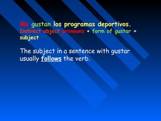 Verbs like gustar | PPT