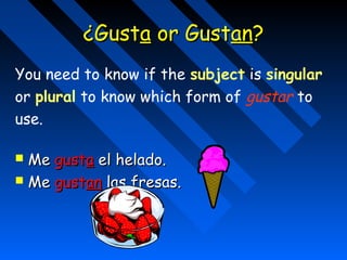 Verbs like gustar | PPT