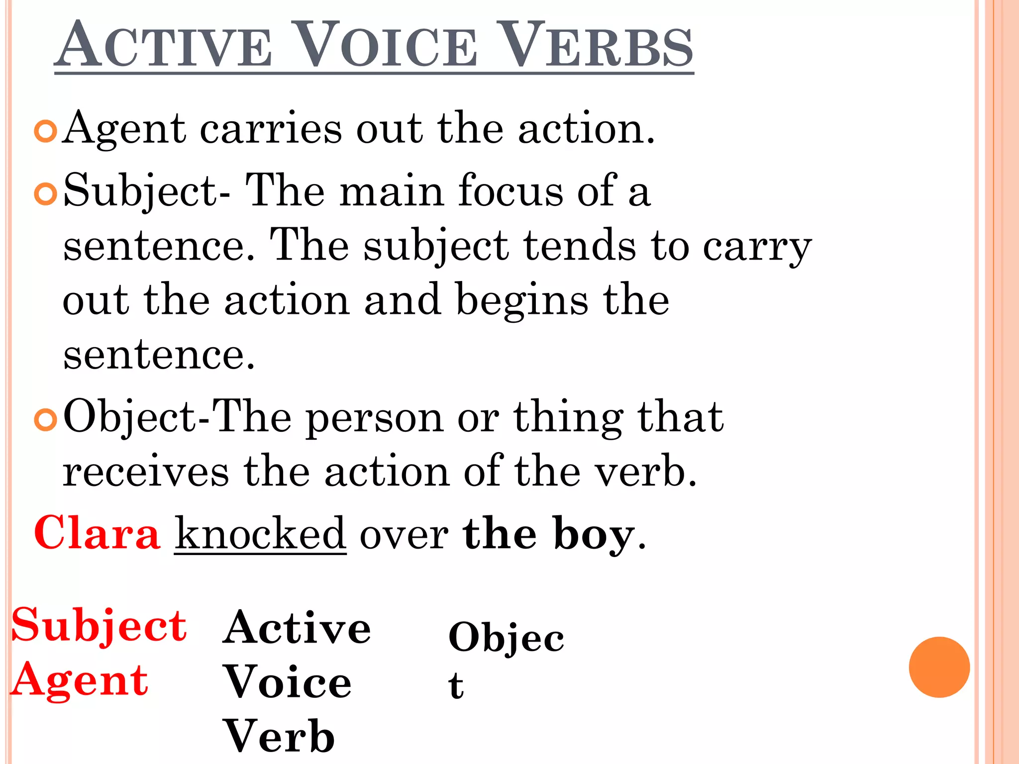 Verbs and types of verbs. | PPTX