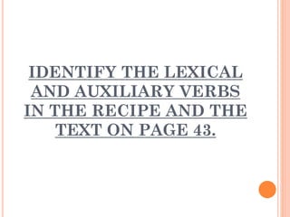 Verbs and types of verbs. | PPT