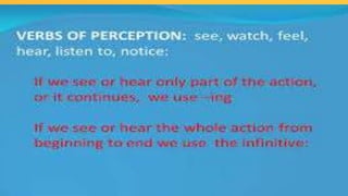 Verbs of perception | PPTX