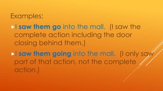 Verbs of perception | PPTX