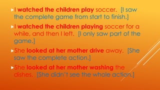 Verbs of perception | PPTX