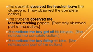 Verbs of perception | PPTX