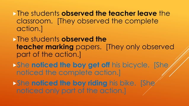 Verbs of perception | PPTX