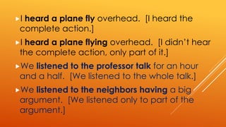 Verbs of perception | PPTX