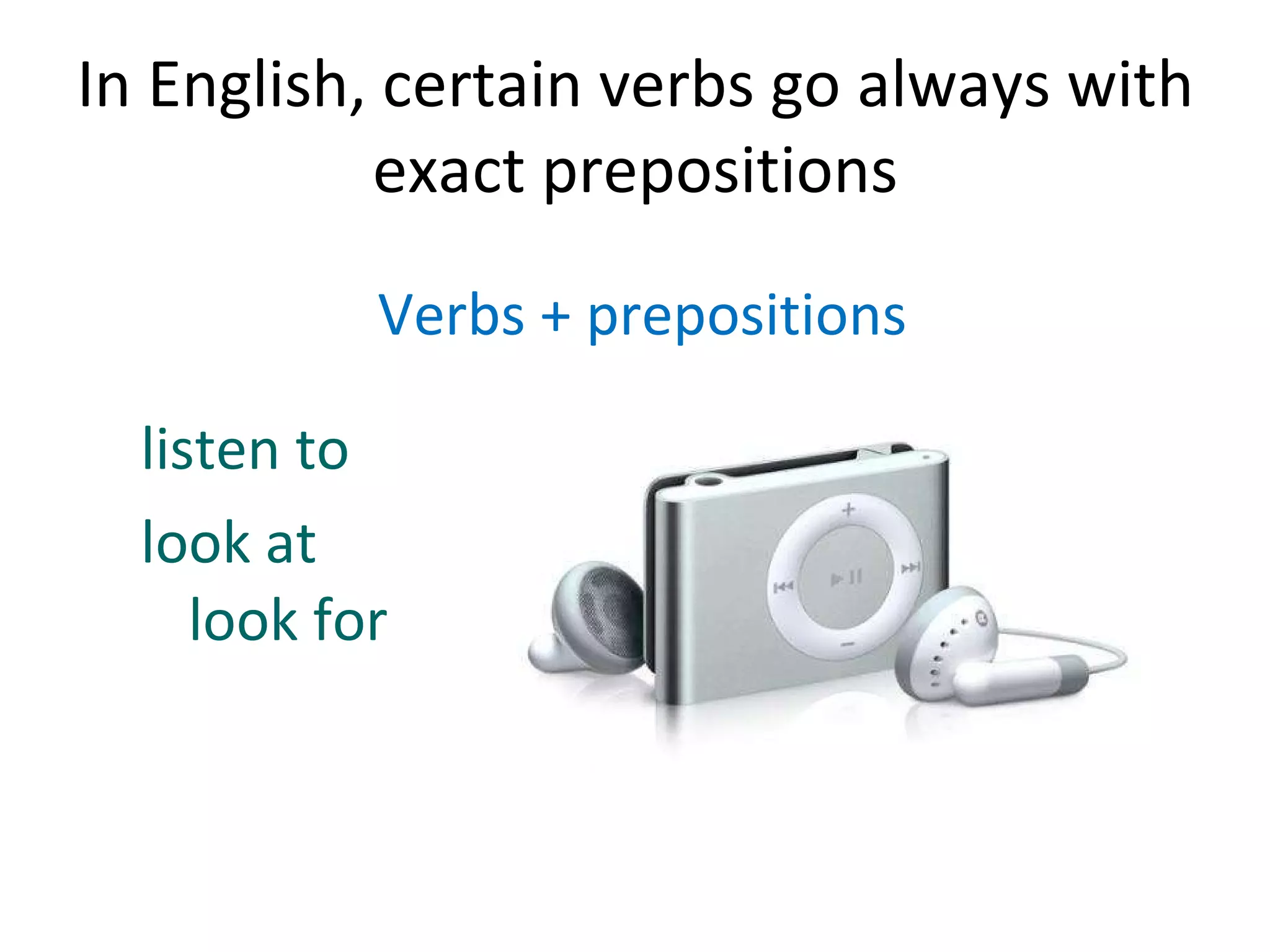 Verbs Prepositions | PPT