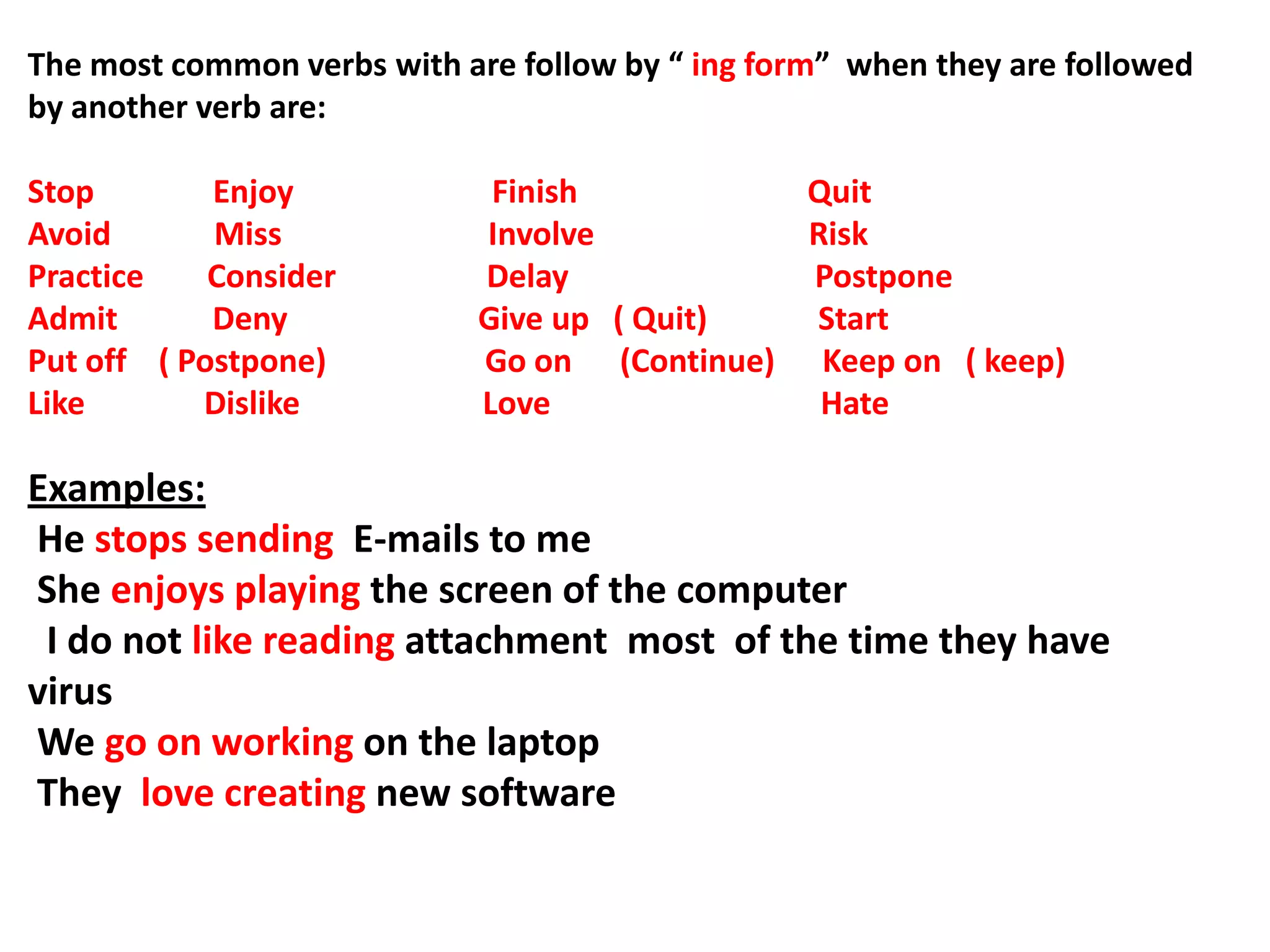 Verbs + prepositions | PPTX