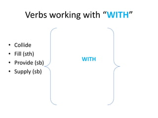 Verbs + prepositions | PPTX