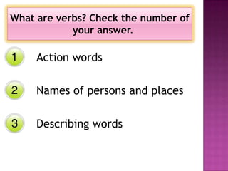 Verbs presentation | PPTX
