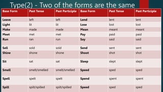 verbs, regular irregular.pptx