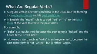 verbs, regular irregular.pptx