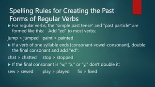 verbs, regular irregular.pptx