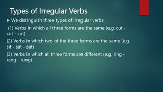 verbs, regular irregular.pptx