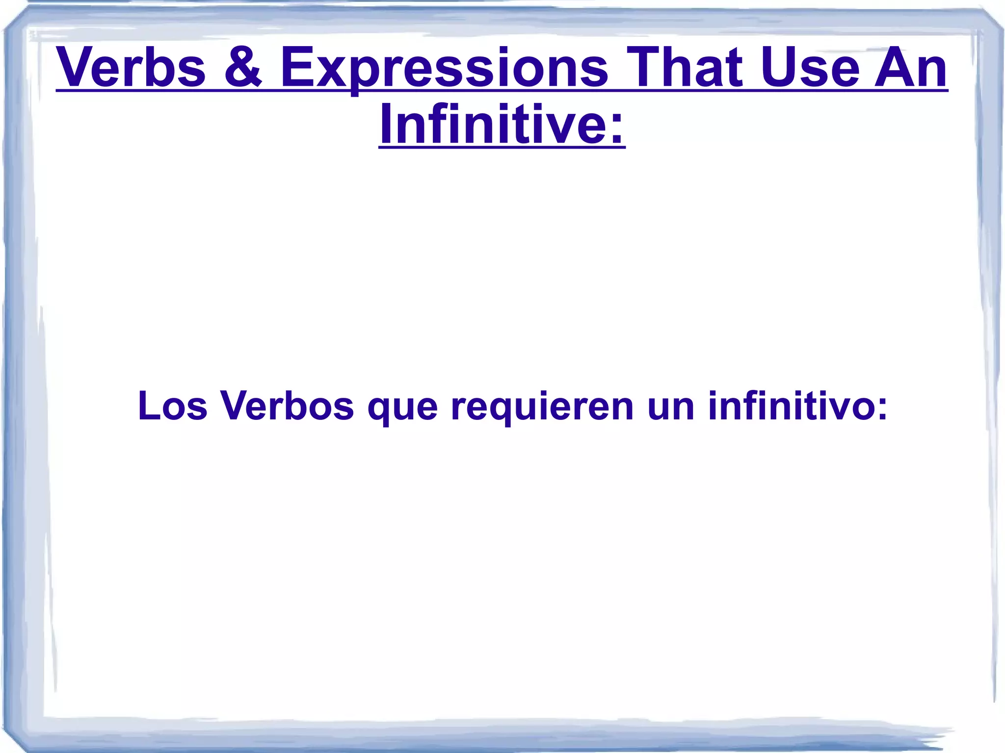 Verbs require infinitive | PPT