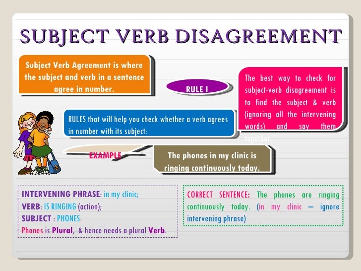 Verb & subject verb agreement