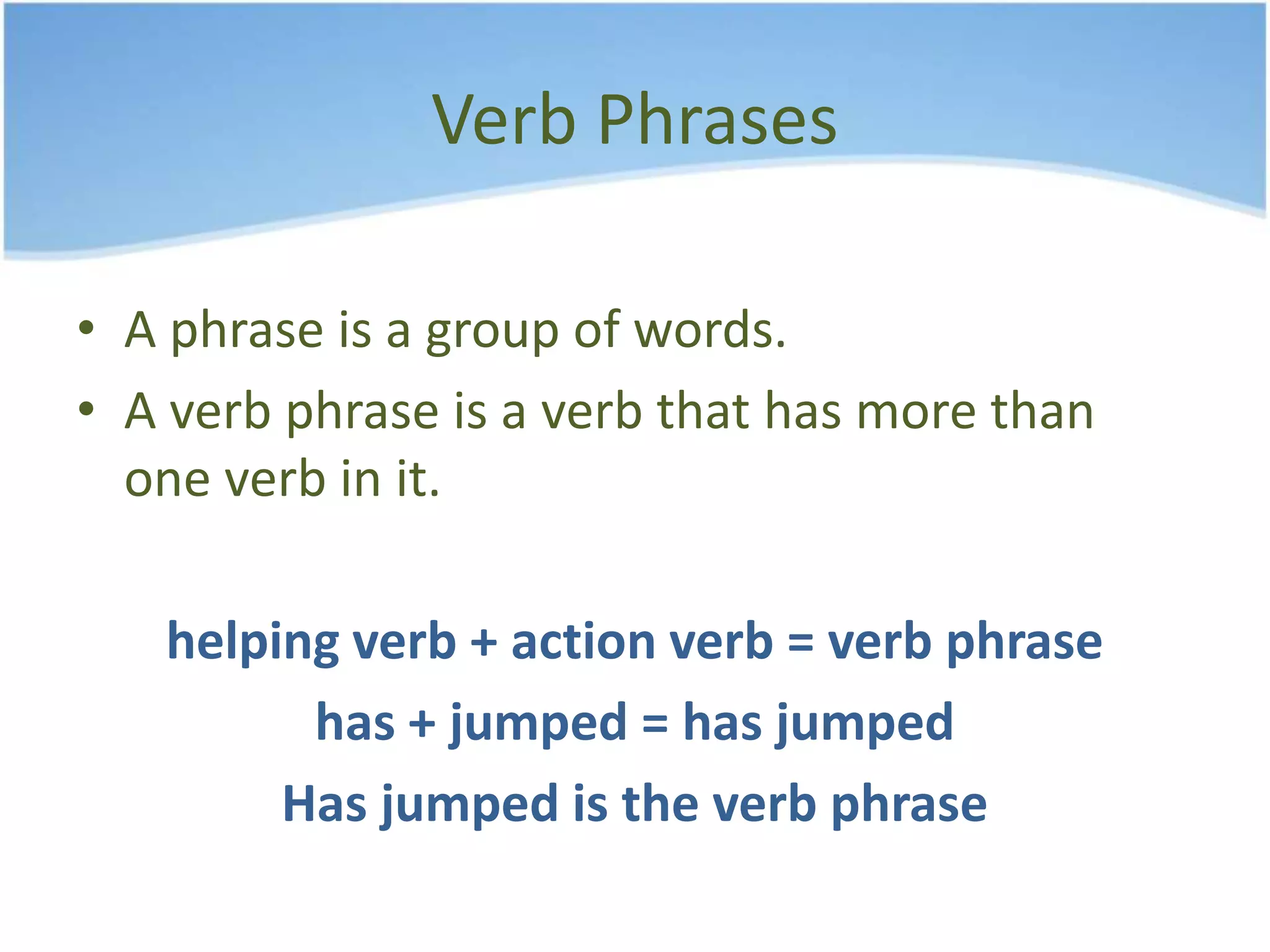 Verbs, verbs, and more verbs | PPTX