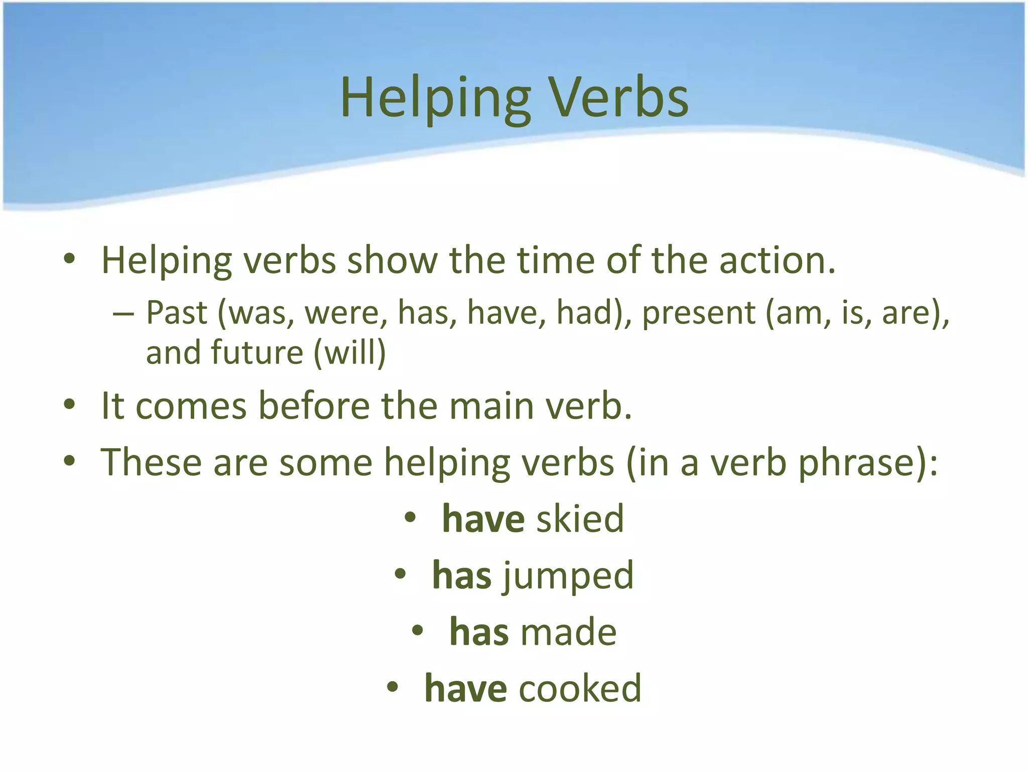Verbs, verbs, and more verbs | PPTX