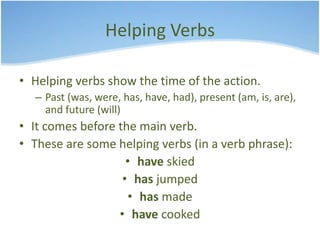 Verbs, verbs, and more verbs | PPTX