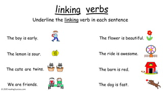 Teaching Kids Verbs, Verbs and More Verbs: action, linking and helping ...