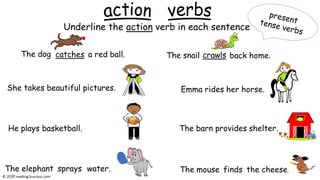 Action Verbs Examples For Kids