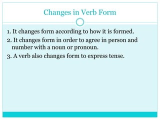 Verbs & Verb usage | PPTX