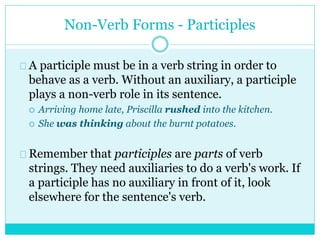 Verbs & Verb usage | PPTX