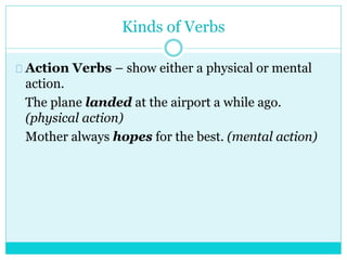 Verbs & Verb usage | PPTX