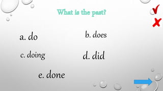 Irregular Verbs Game | PPTX