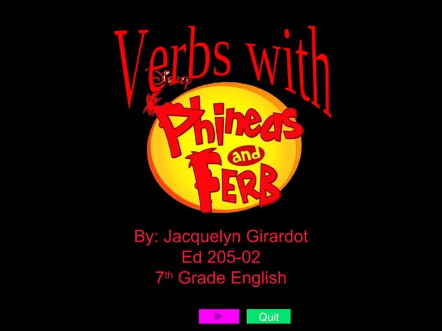 Verbs With Phineas And Ferb | PPT