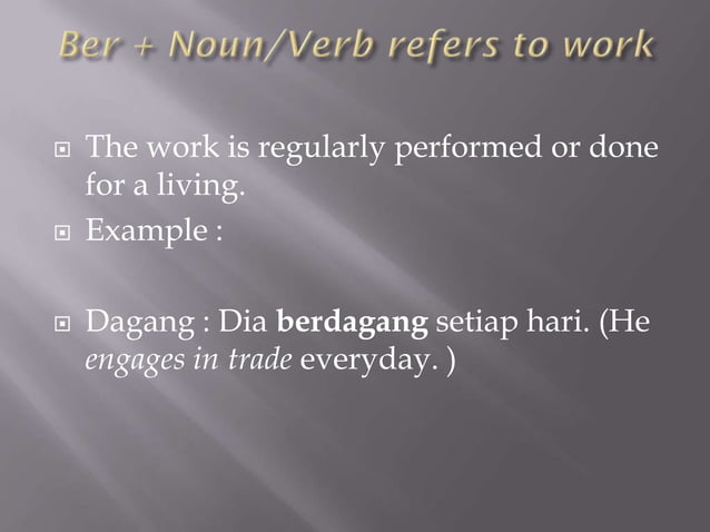 Verbs with prefix ber | PPT