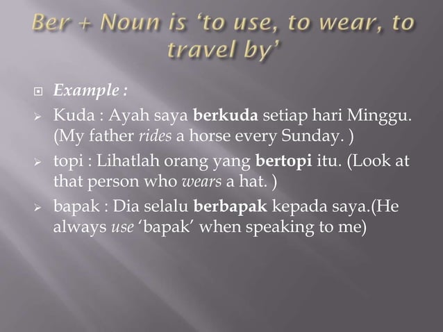 Verbs with prefix ber | PPT