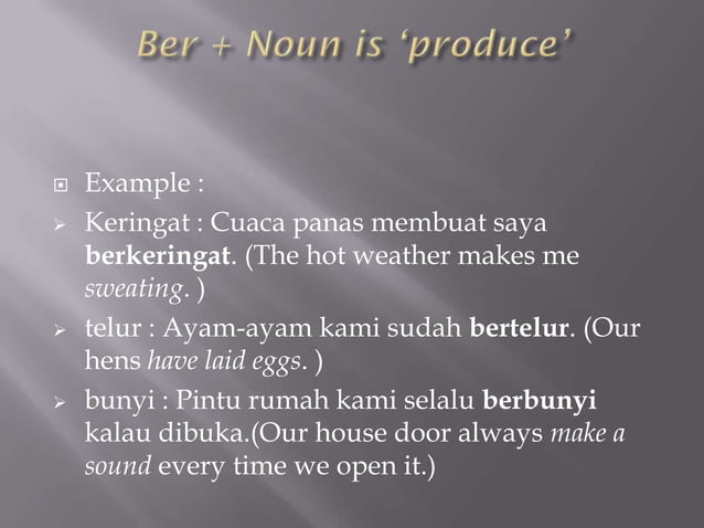 Verbs with prefix ber | PPT