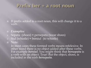 Verbs with prefix ber | PPT