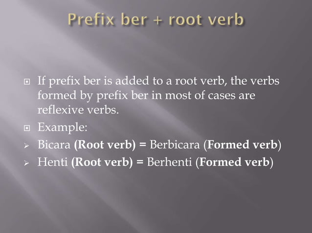 Verbs with prefix ber | PPT