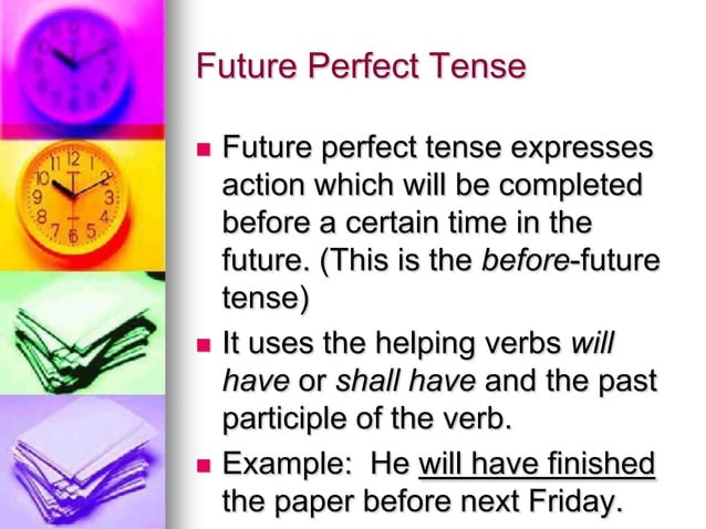 Perfect Tenses of the Verb | PPTX