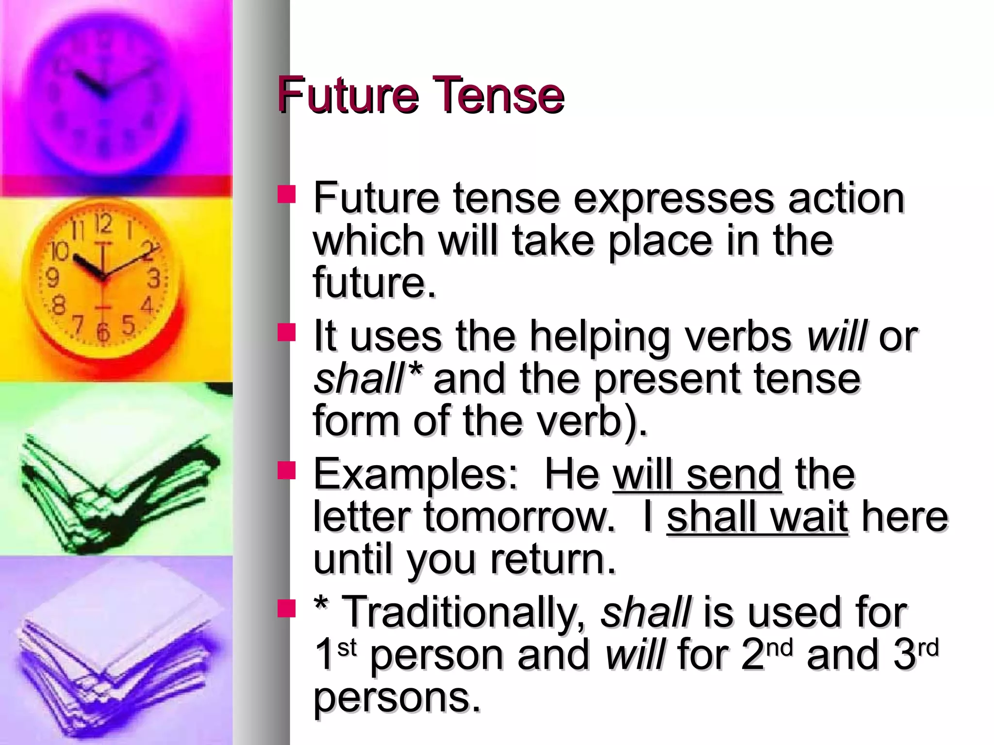 Verb tense | PPT