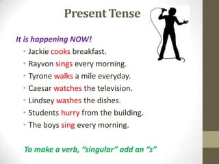 Verb Tense | PPTX