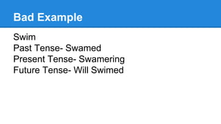 Verb tense agreement | PPTX