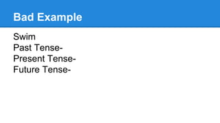 Verb tense agreement | PPTX