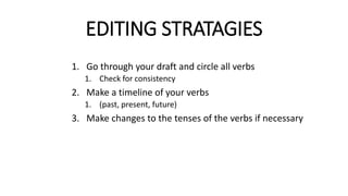 Verb tense agreement | PPTX