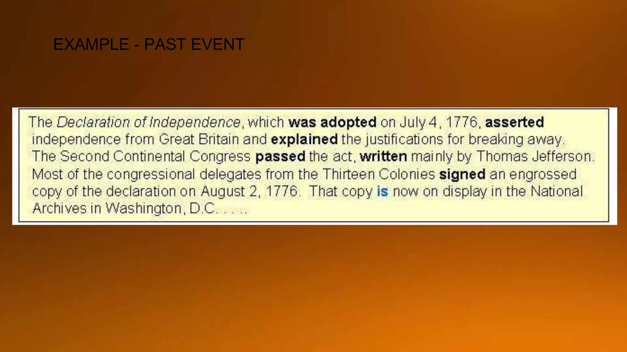 Verb tense consistency | PPTX