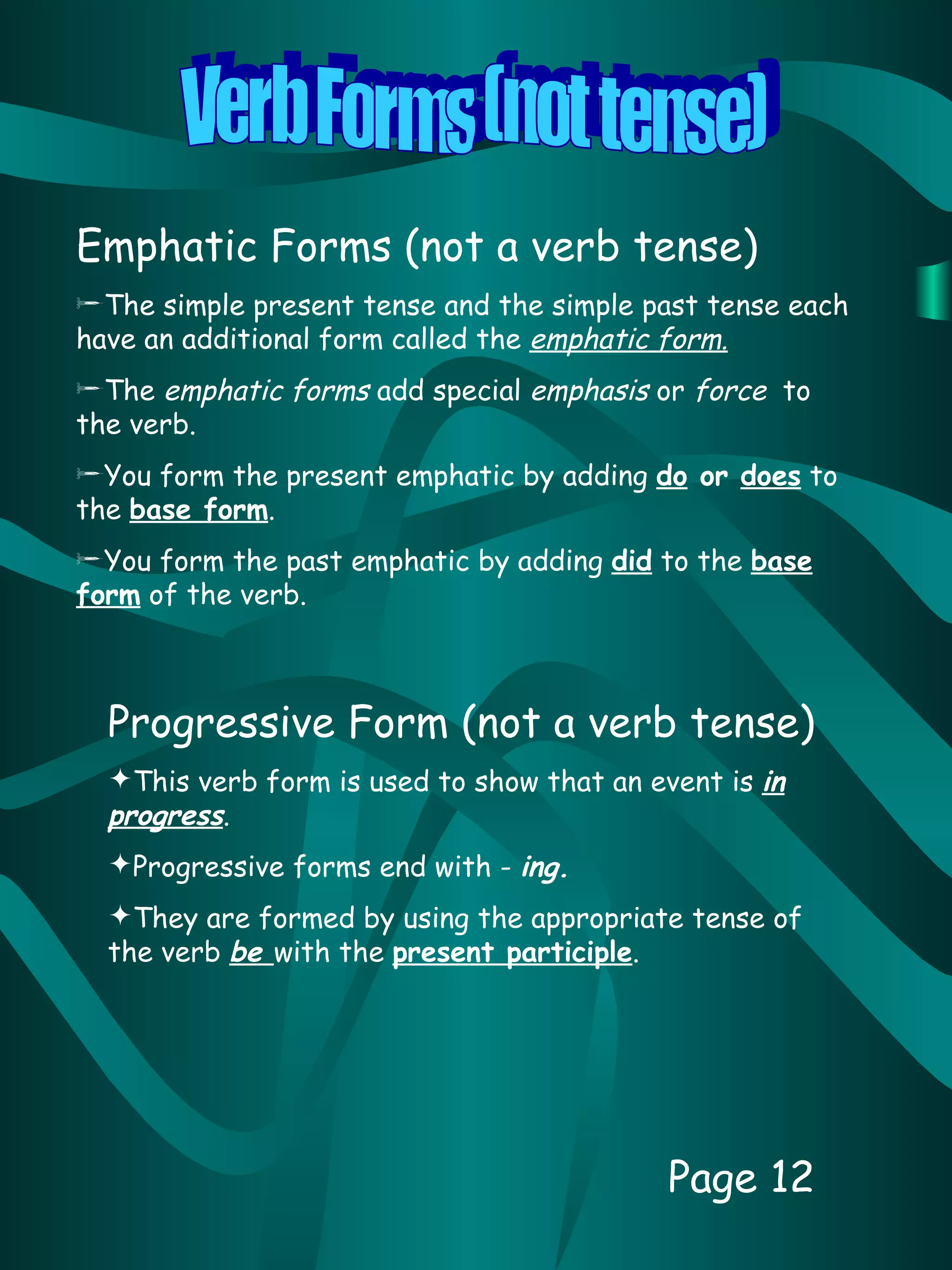 Verb tense my powerpoints | PDF